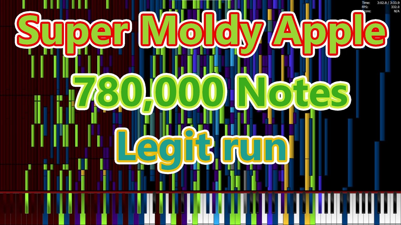 [Black MIDI] Super Moldy Apple 780,000 Notes [Legit run] - YouTube