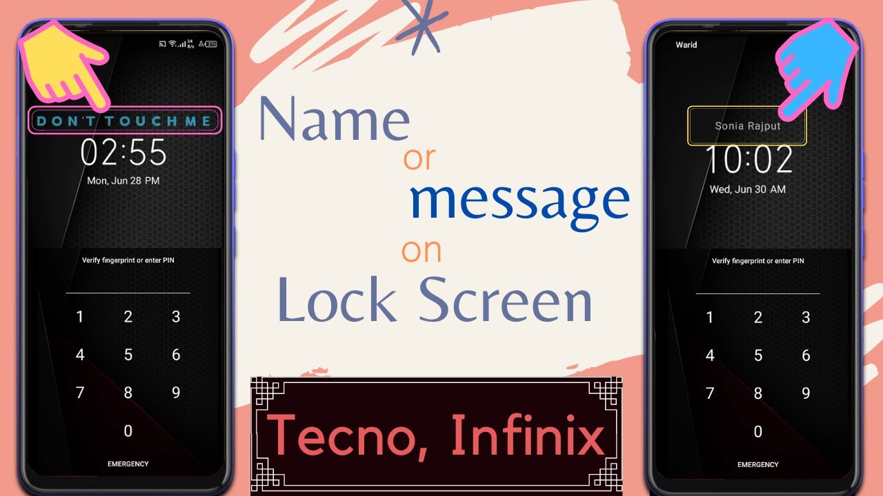 How To Write Name On Lock Screen On Tecno how To Display Message On How To Write Name On Lock Screen On Tecno how To Display Message On