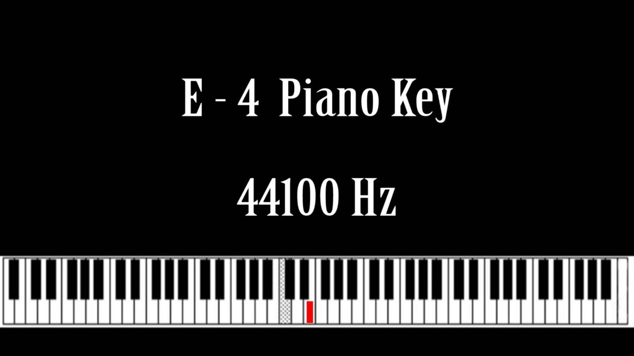 E - 4 Piano Key Note Sound Effect Free High Quality Sound FX - YouTube