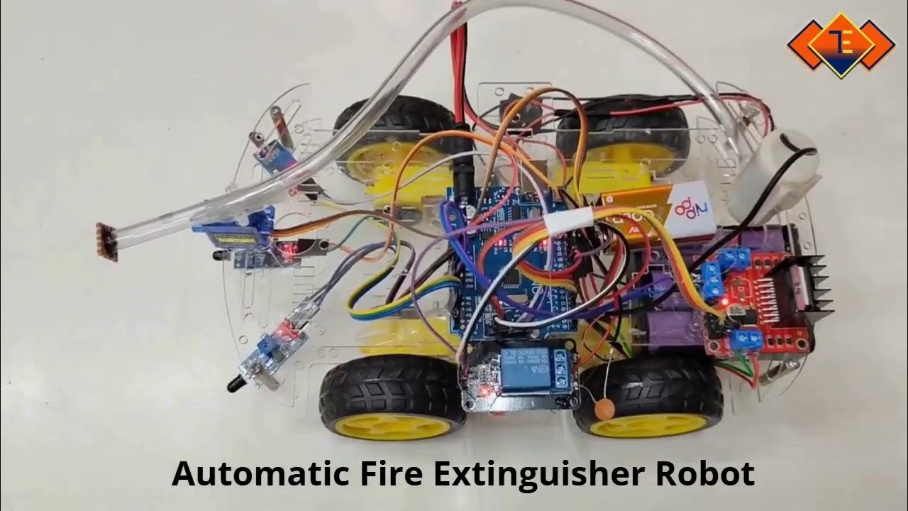 Automatic Fire Extinguisher Robot - YouTube