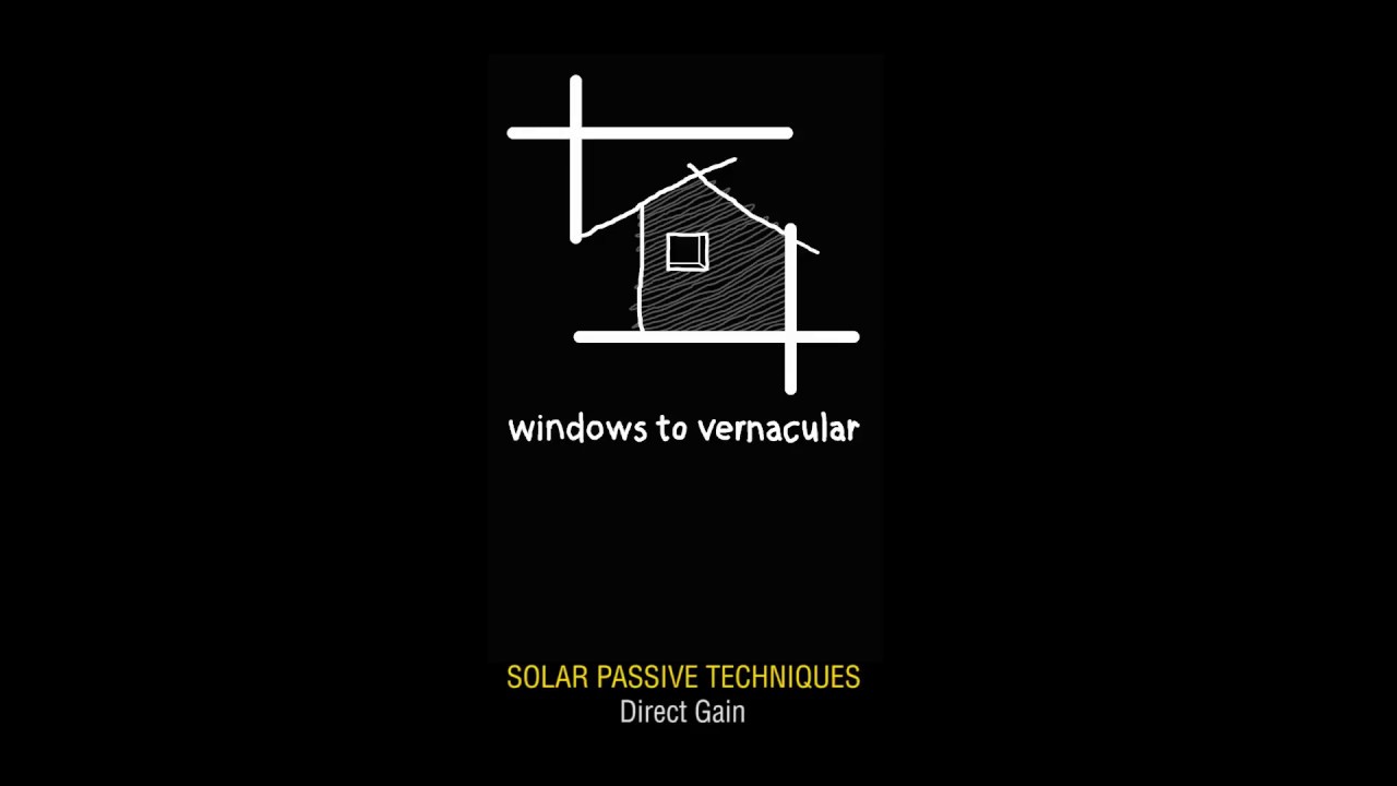Passive Solar Techniques Direct Gain - YouTube