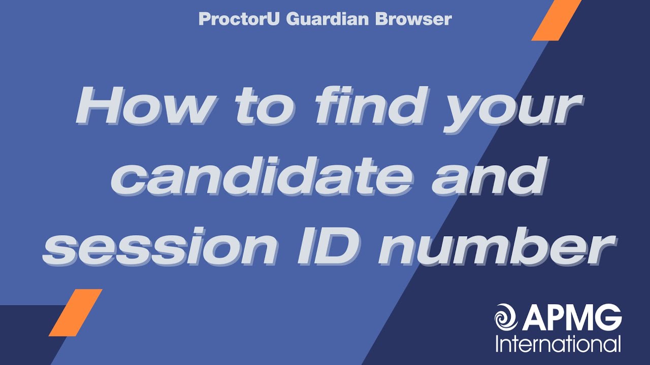 Finding your APMG Candidate Number and Exam Session ID - YouTube