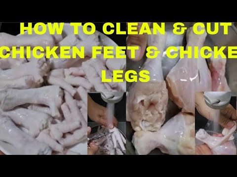 ASMR: EASY WAY HOW TO CLEAN & CUT CHICKEN FEET & CHICKEN LEGS BEFORE ...