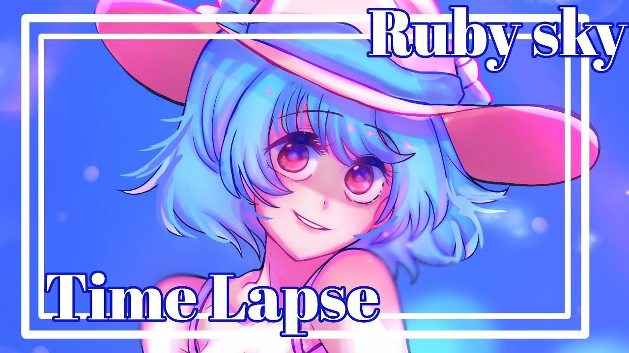 Ruby Sky | Time lapse speedpaint | İbis Paint - YouTube