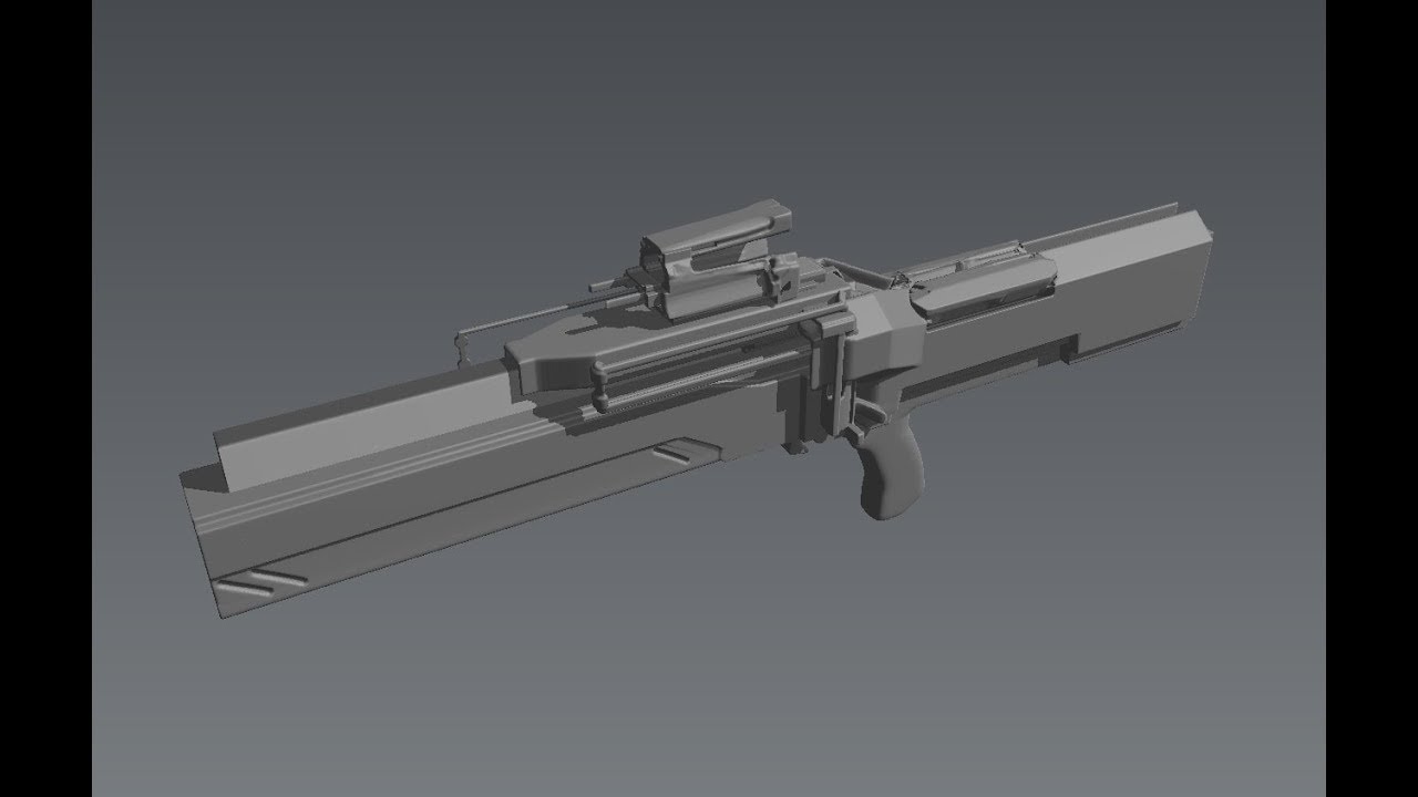 3D sketching - Guns - YouTube