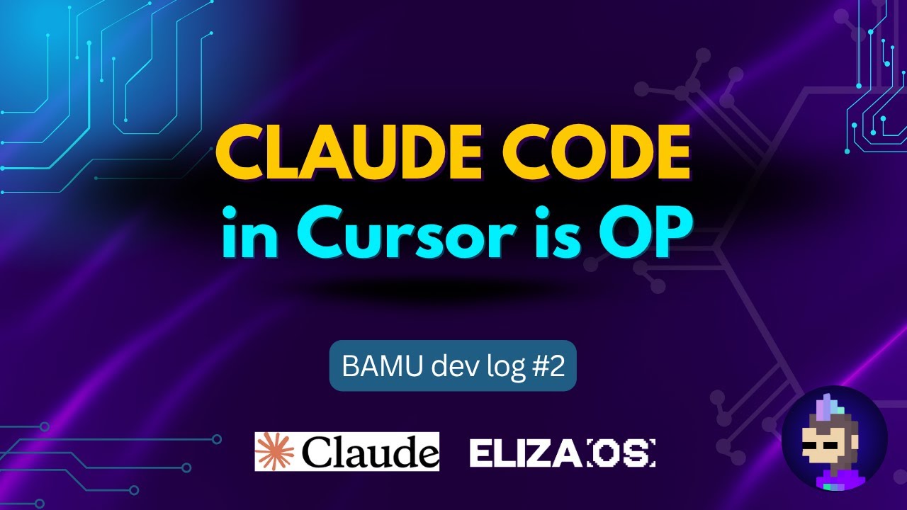Claude Code in Cursor is OP – The Best Way to Set Up ElizaOS - YouTube