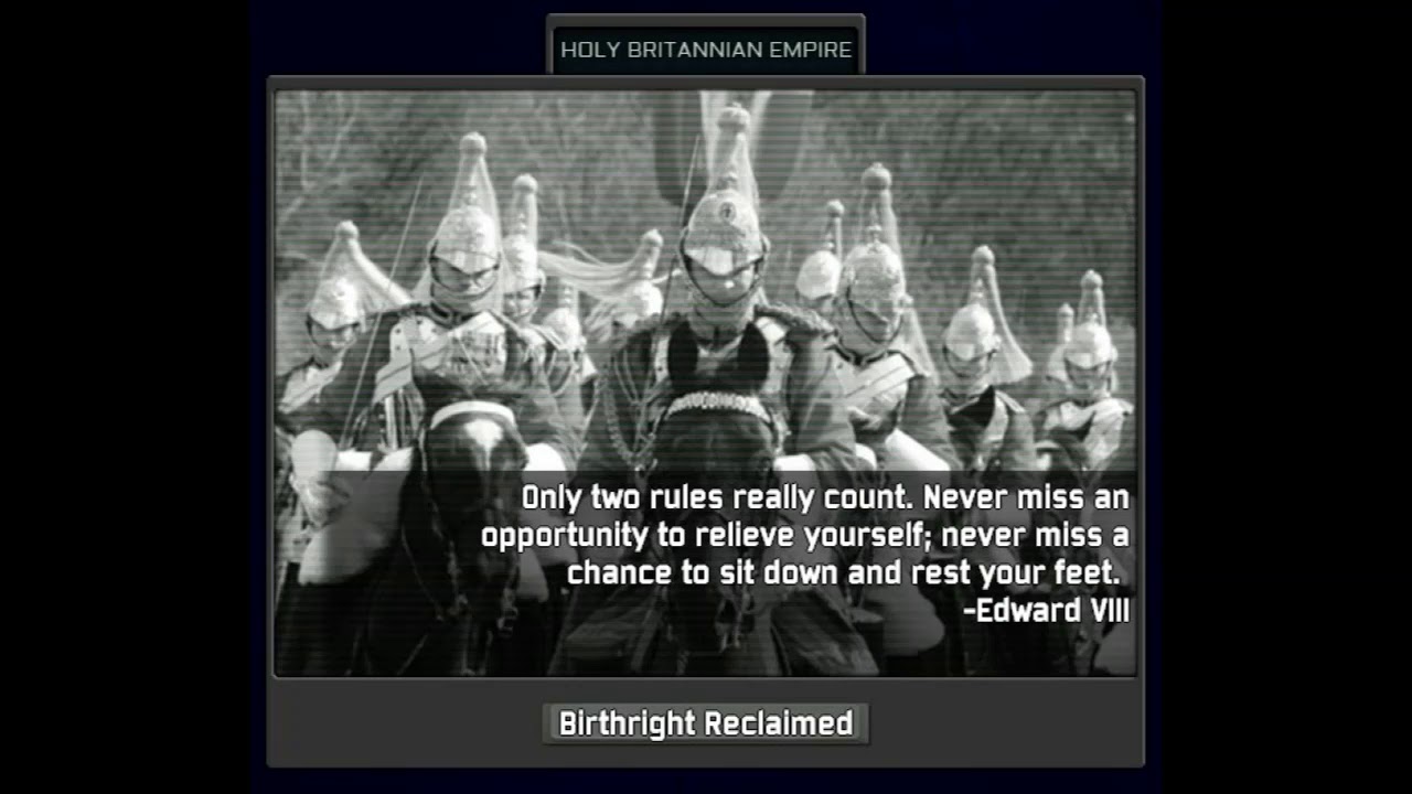 TNO Custom Super Event: The Holy Britannian Empire (Edward VIII's ...