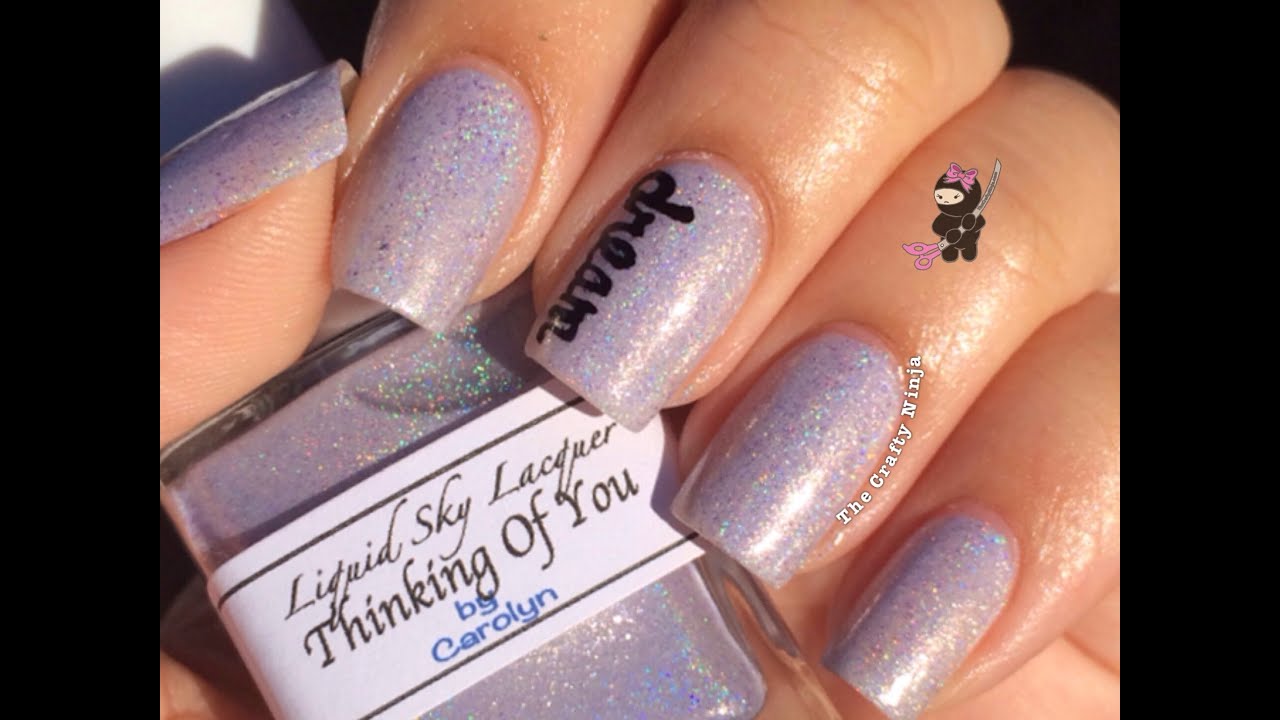Dream Script Nails by The Crafty Ninja - YouTube