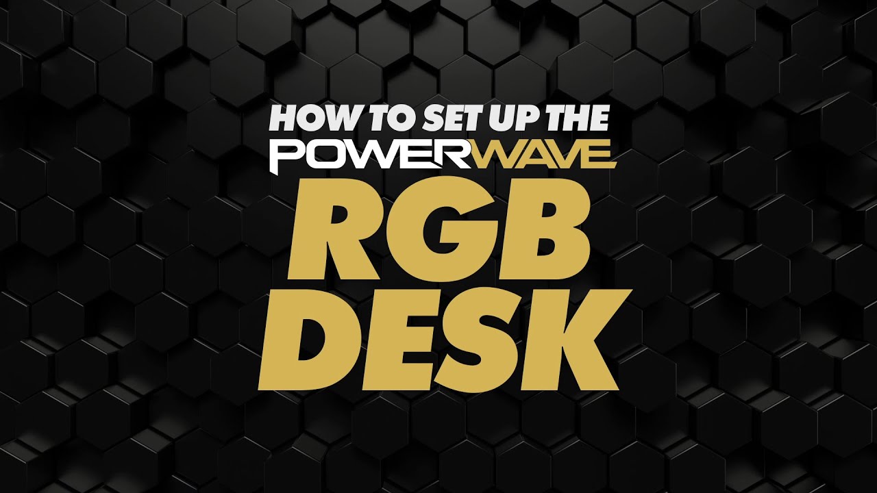 How to set up the Powerwave RGB Gaming Desk | Powerwave Accessories ...
