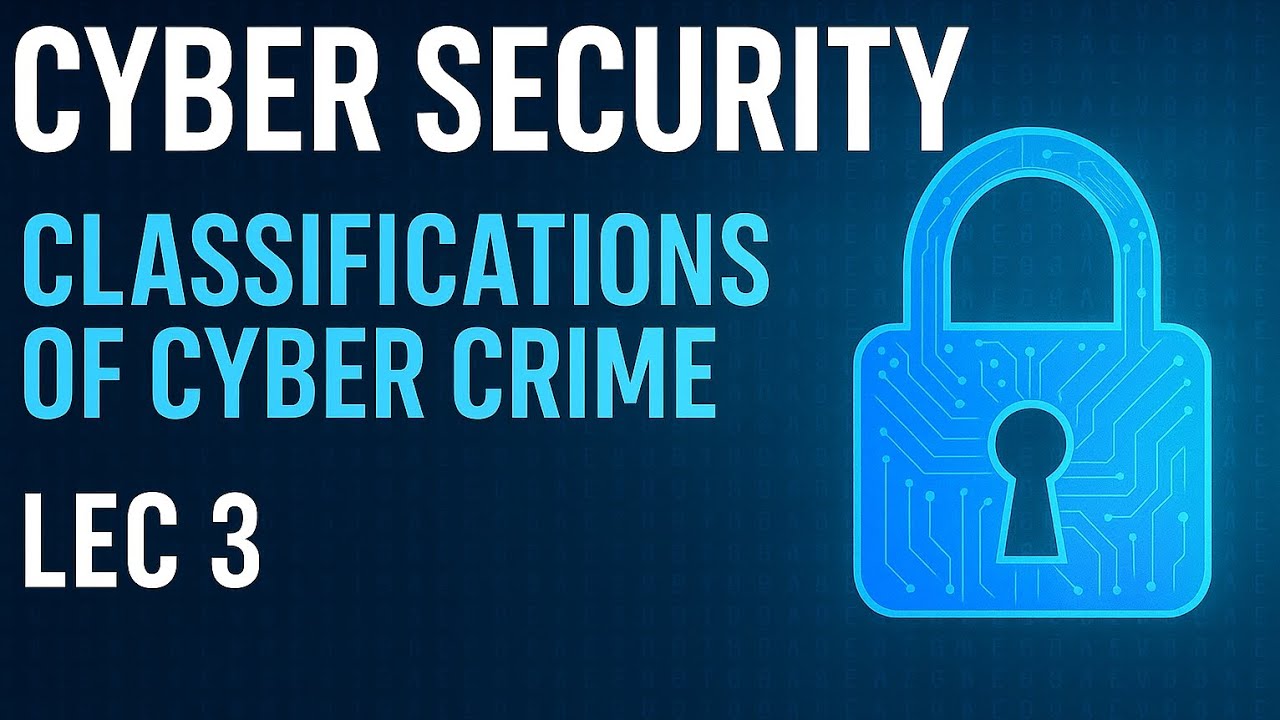 Classifications of Cyber Crime | Cyber Security | Lec 3 - YouTube