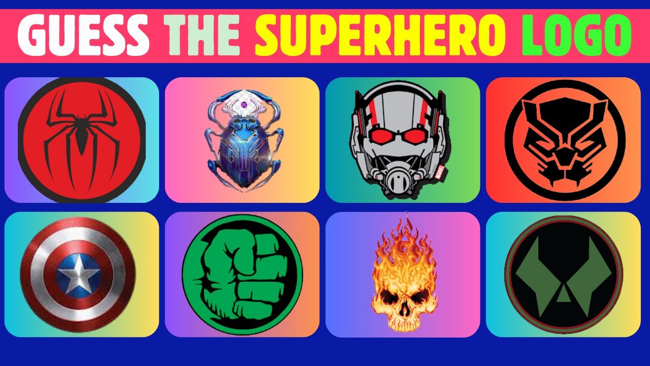 🎬🦸‍♂️ Guess the Superhero | Logo Quiz | Guess the Logo | Superhero Quiz ...