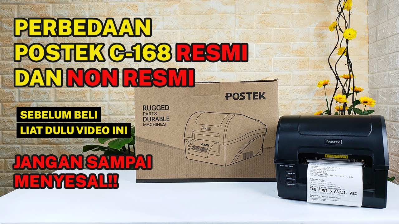 WASPADA PRODUK MURAH - PERBEDAAN POSTEK C-168 RESMI & NON RESMI - YouTube