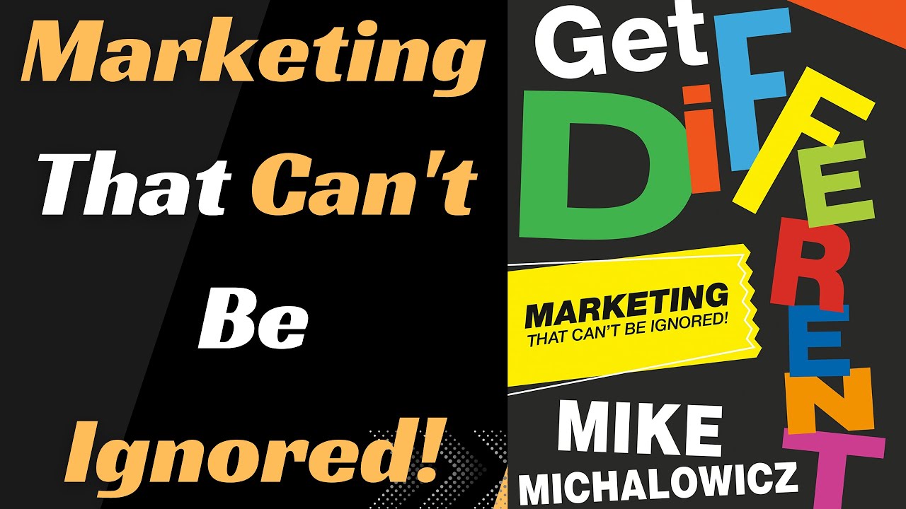 Get Different by Mike Michalowicz |Visual Storytelling |booktube - YouTube