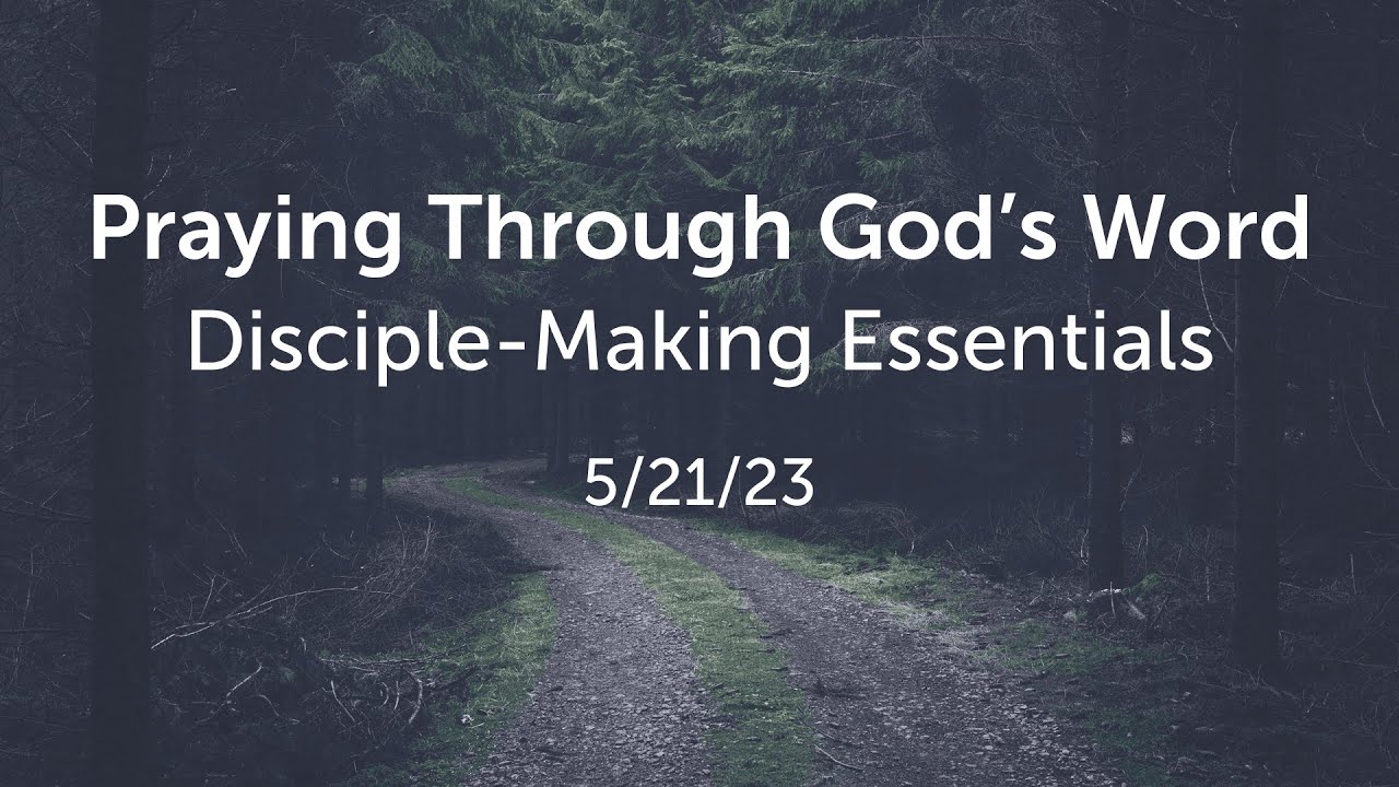 Praying Through The Words of God (The Bible) - YouTube