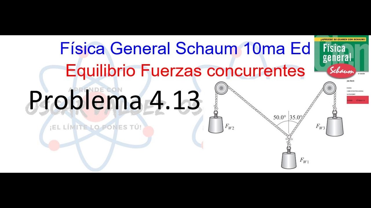 4.13 Física General Serie de Schaum 10ma Edición. Equilibrio bajo la ...