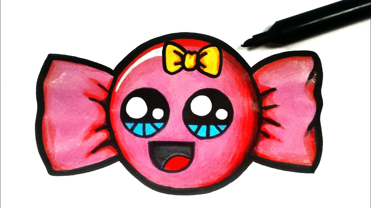 HOW TO DRAW A CANDY - YouTube