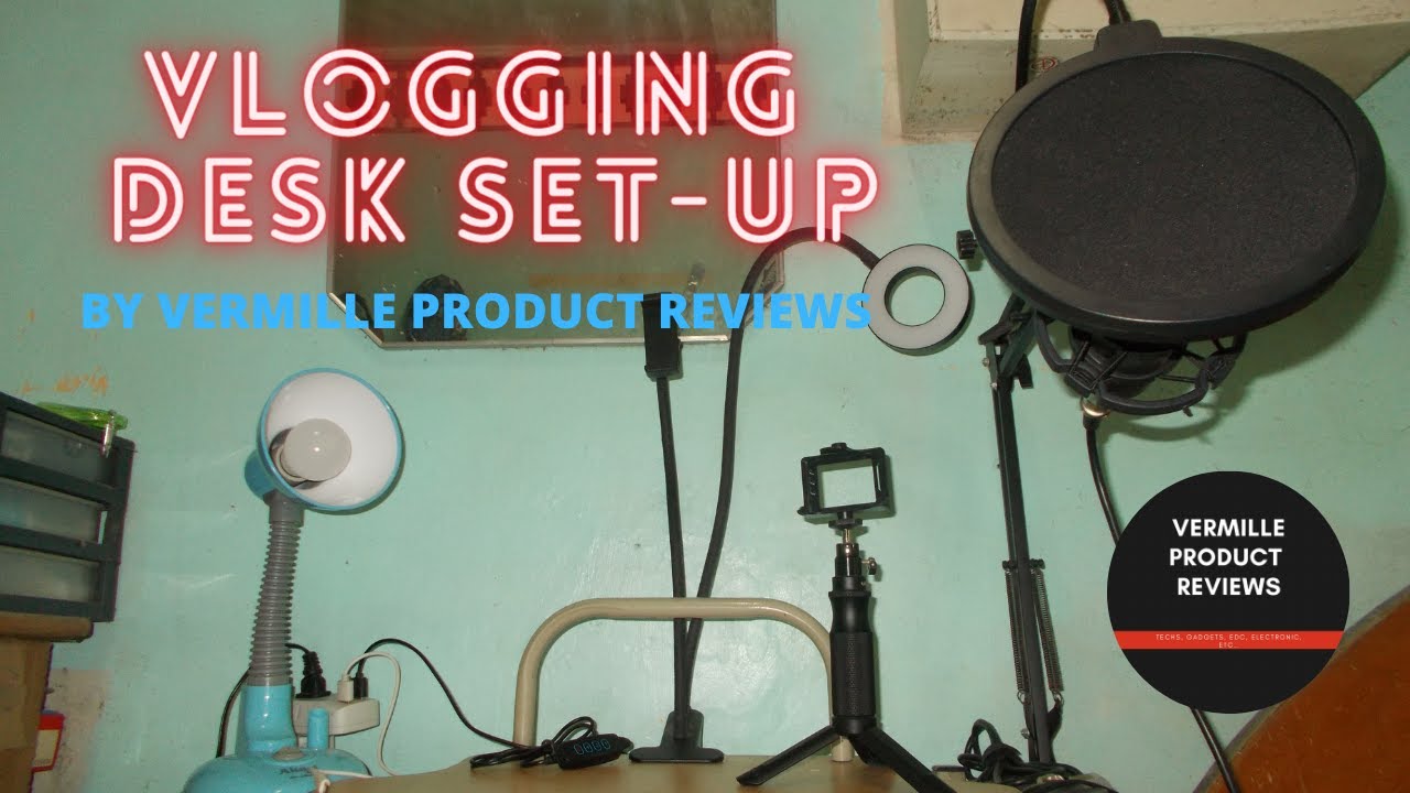 Vlog Desk Set up by Vermille Product Reviews - YouTube