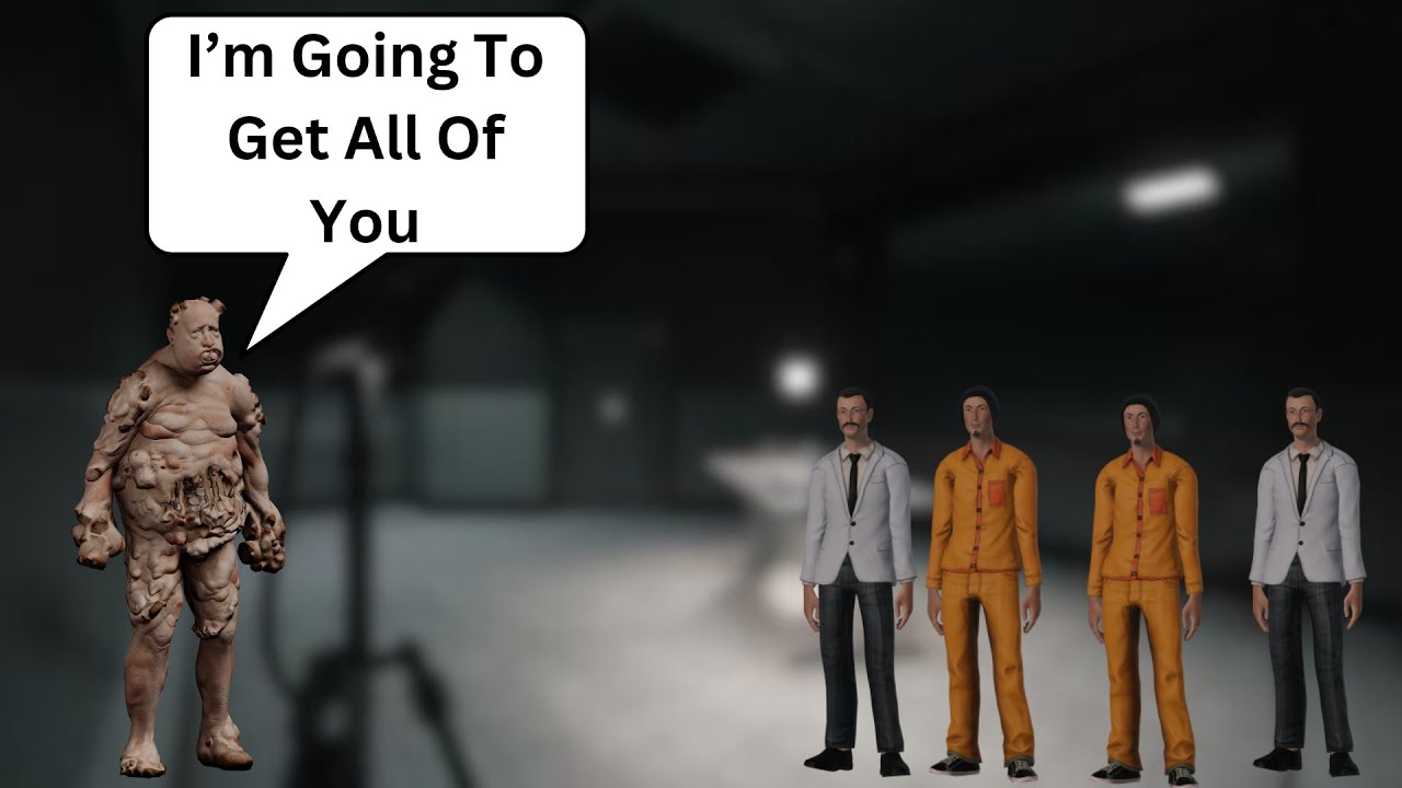 SCP SL Attacking A Bunch Of People As The Marshmallow Man - YouTube