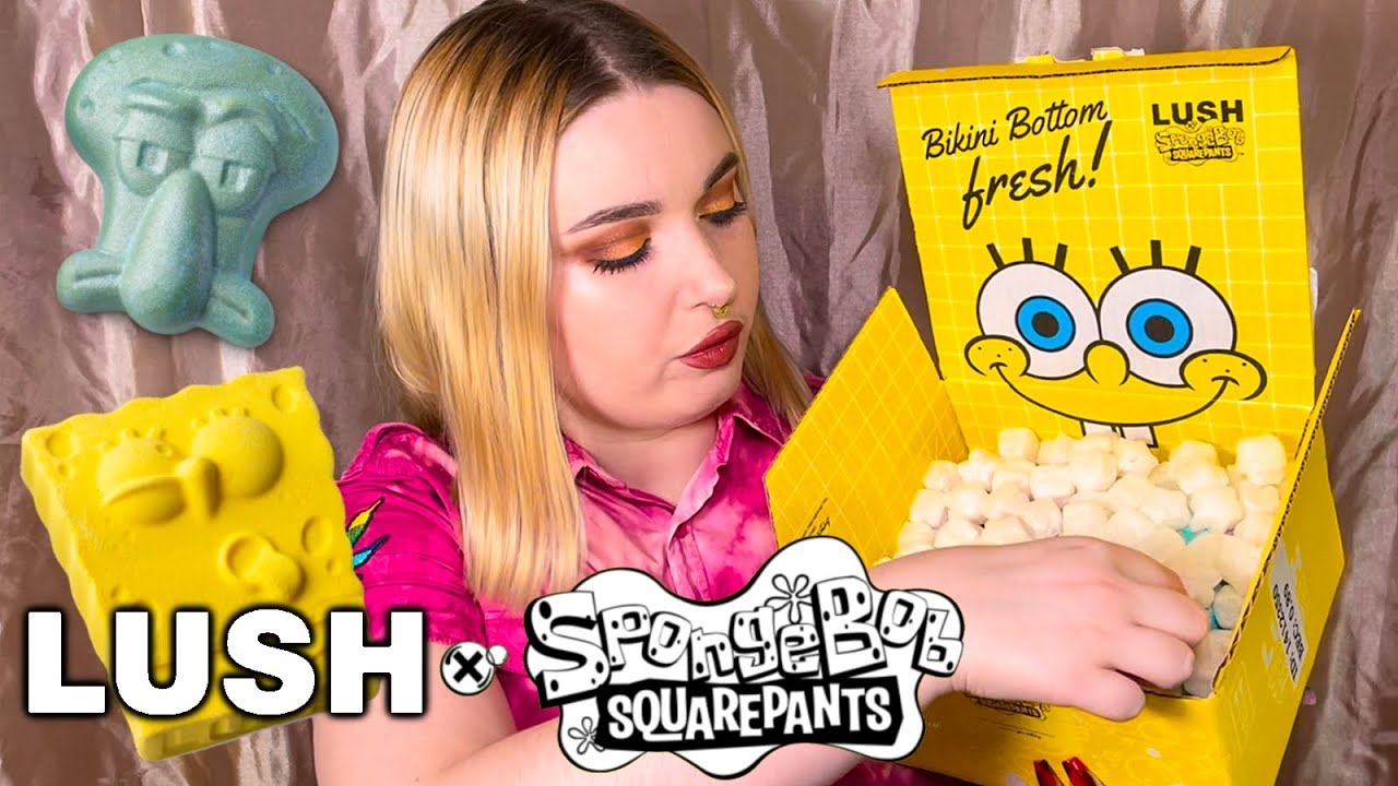 LUSH x SpongeBob / Китчен Бокс и обзор коллекции СпанчБоб - YouTube