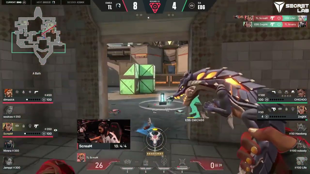 TL dimasick Knife kill LOL 🤣 vs EDward Gaming - Valorant Champions ...