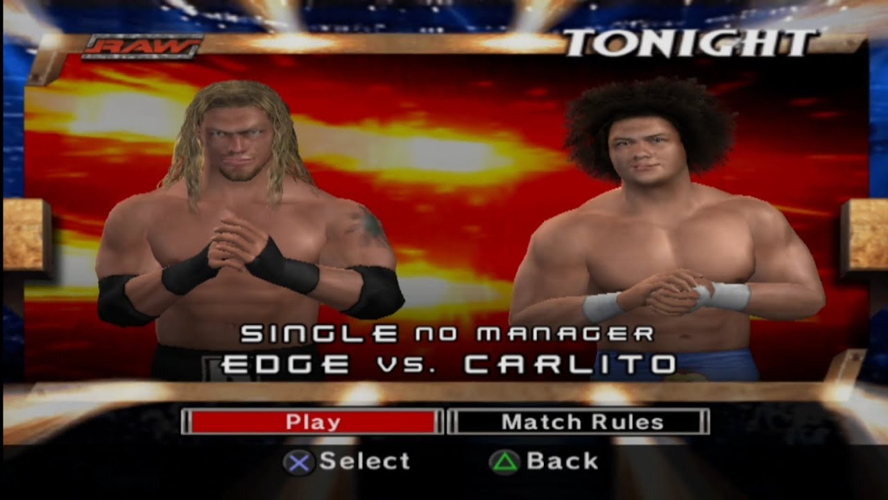 WWE SmackDown vs. Raw 2007 - Edge vs Carlito - YouTube