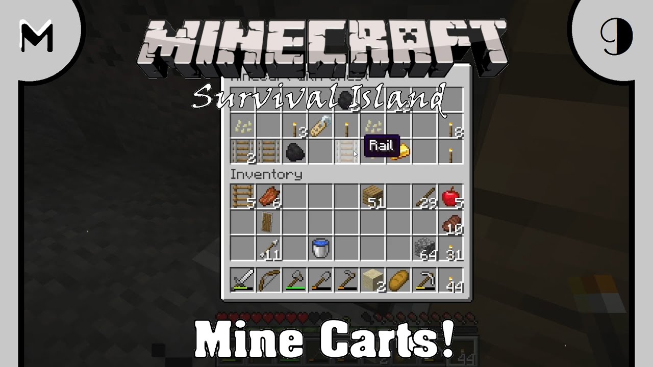 Minecraft Survival Island: Mine Carts! (#9) (Saturday Sunday Funday ...