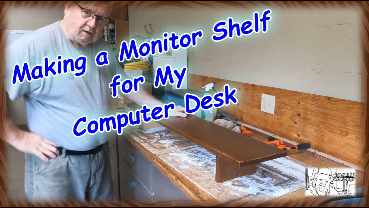 Making a Monitor Shelf for My Computer Table - YouTube