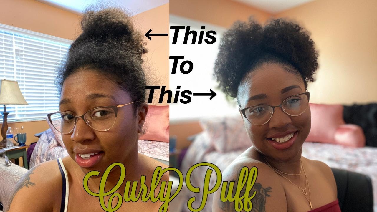 Curly Puff on Natural Hair | Feat. Curlessence by KeraCare - YouTube