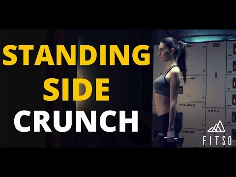 How to do Standing Side Crunches - Left Side? - YouTube