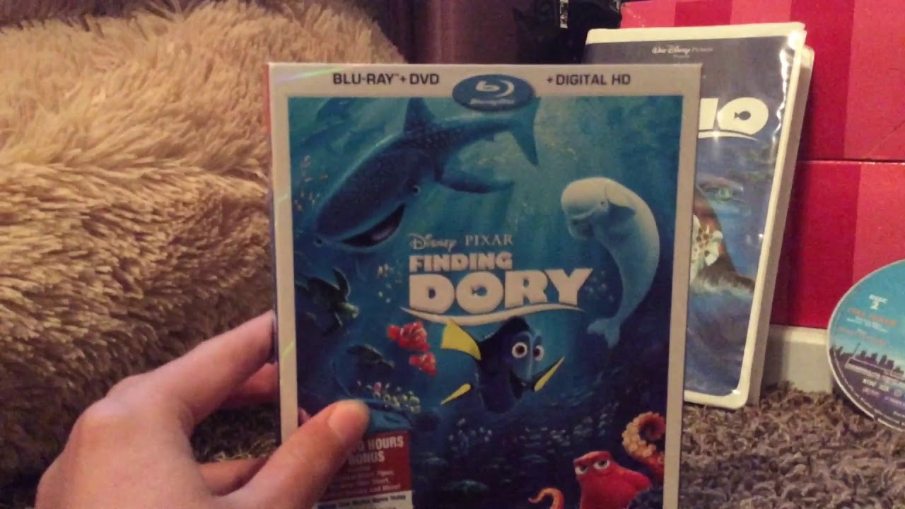 VHS DVD and BLU PLA finding Nemo and finding dory in Challenge - YouTube