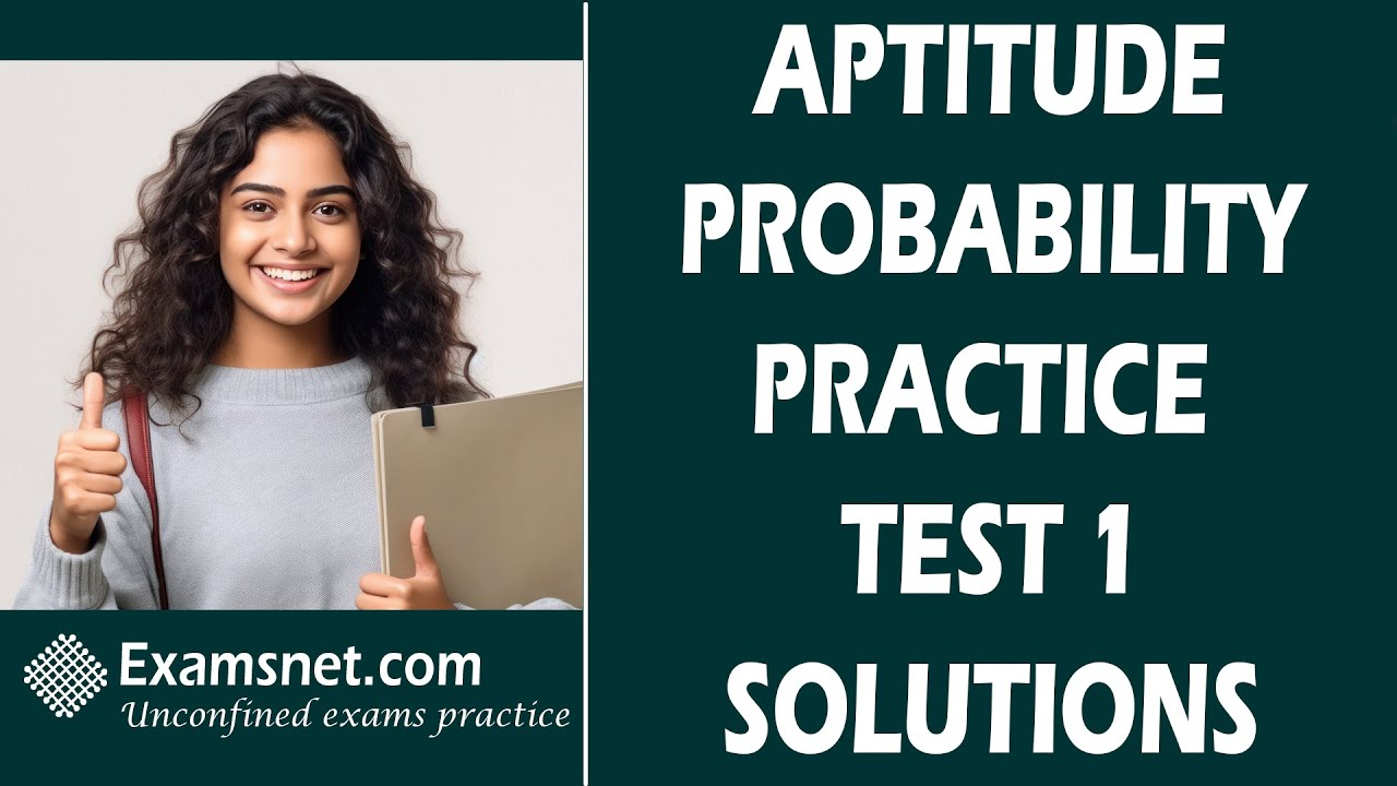 Aptitude Probability Practice test 1 solutions explained - YouTube