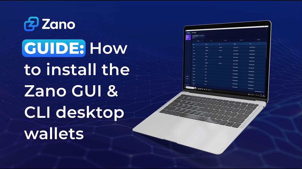 How to install the Zano GUI & CLI desktop wallets - YouTube