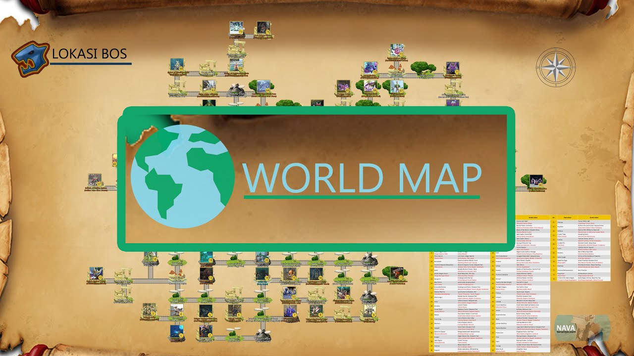 Download World Map Toram Online "Boss, Mini Boss & Teleportation Portal ...