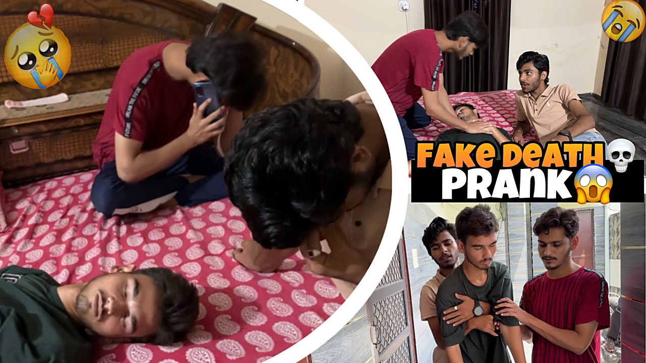 Fake death prank 💀😱 | Prank gone wrong 😑 | Bohat mar prhi 😭 - YouTube