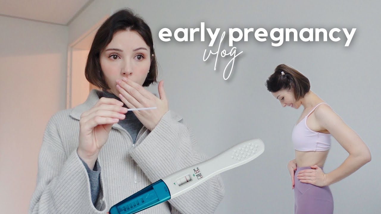 FIRST TRIMESTER VLOG 4-6 WEEKS | finding out, pre-test signs, morning ...
