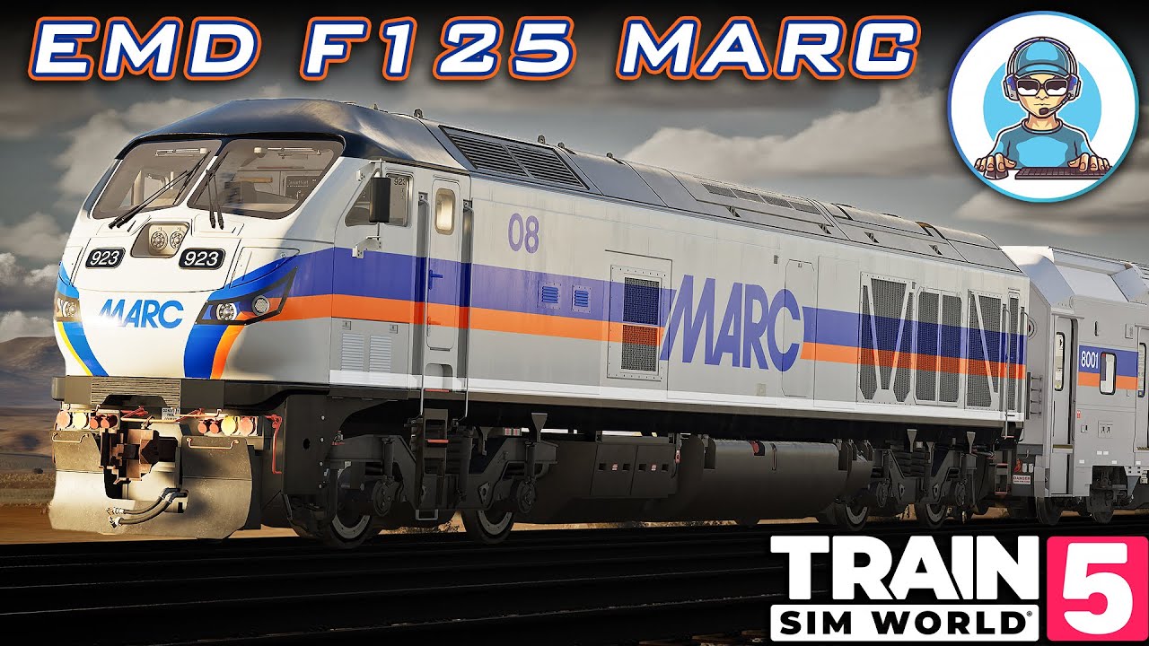 Satisfying EMD F125 MARC (Custom Livery) @TrainSimWorld - YouTube