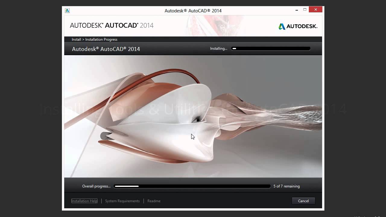 Installing a Trial Version of AutoCAD 2014, Installing Tools ...