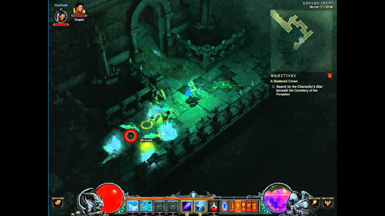 Diablo 3 III mouse pointer super visible from CursorNode.com - YouTube