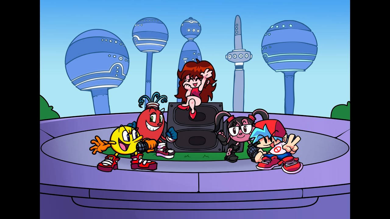 FNF Pac-man Mod: Ghostly - YouTube