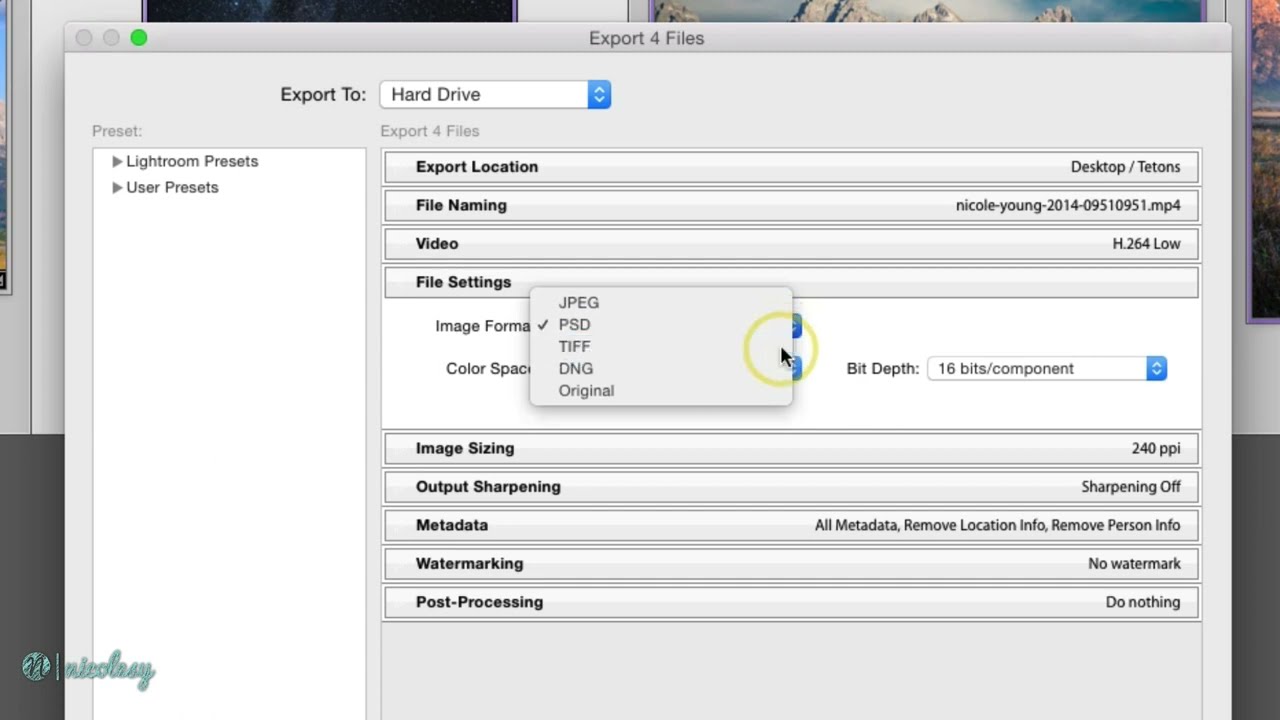 Exporting as a different file type in Lightroom Classic - YouTube