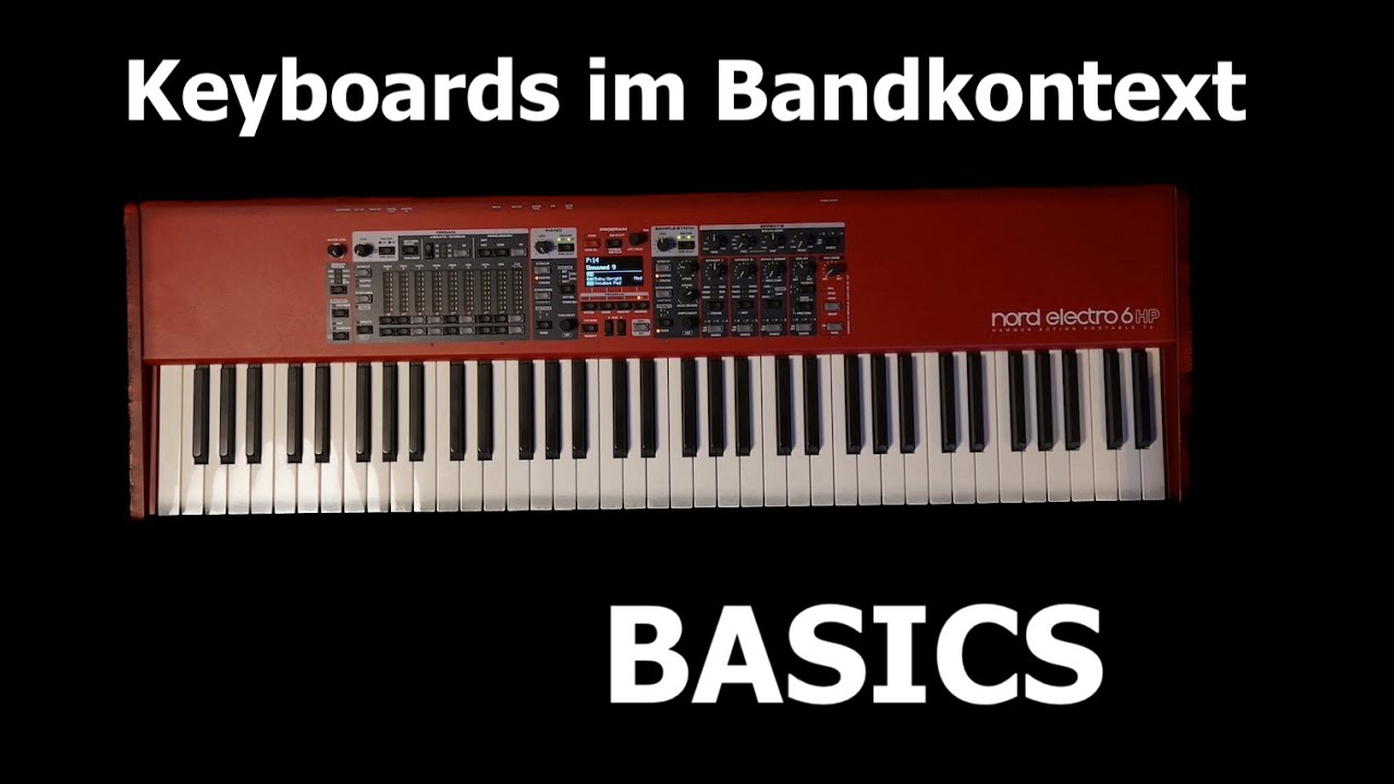 Keyboard spielen in einer Band - YouTube