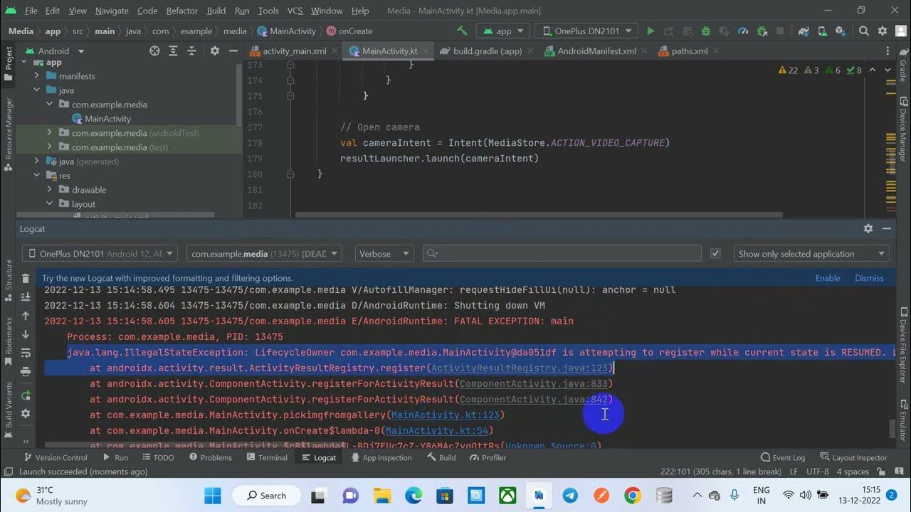 How To Fix Javalangillegalstateexception Lifecycleowner Youtube