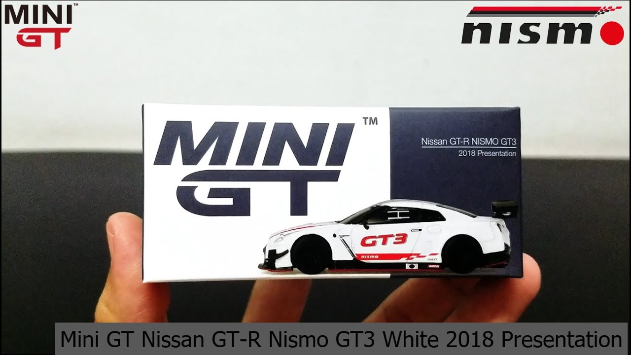 Mini GT Nissan GT-R R35 Nismo GT3 White 2018 Presentation | KURAS ...