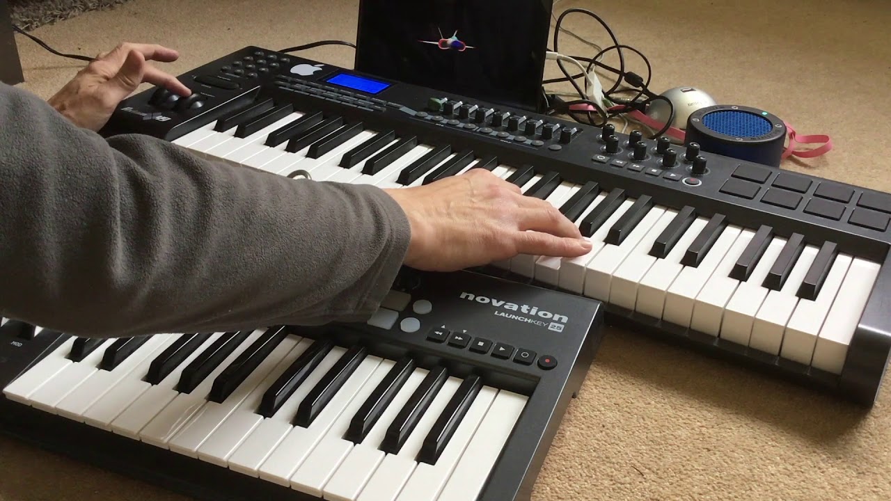 Lying on the floor with 2 keyboards plugged in ... - YouTube
