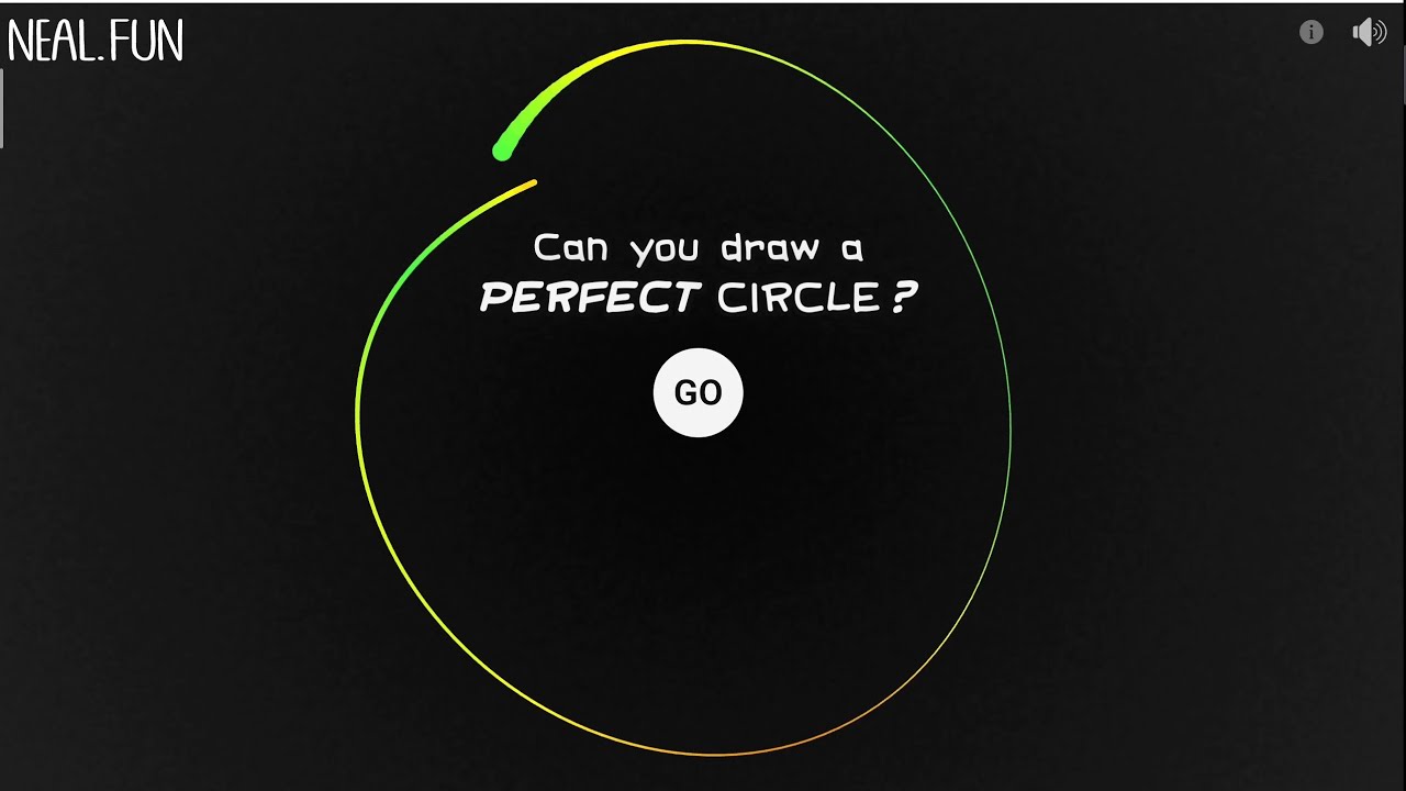 Can you draw a perfect circle #nealfun#perfect#circle - YouTube
