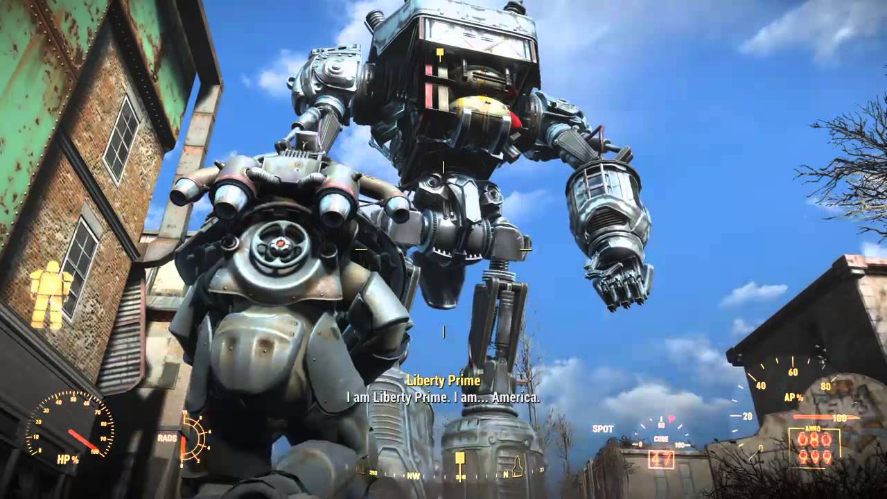 Fallout 4 - The March with Liberty Prime - YouTube