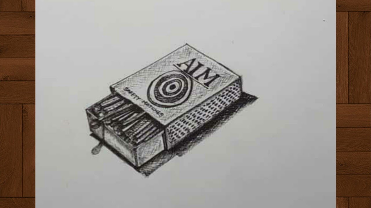 How To Draw And Shade Matchbox With Pens || MAH-AAC-CET Object Drawing ...