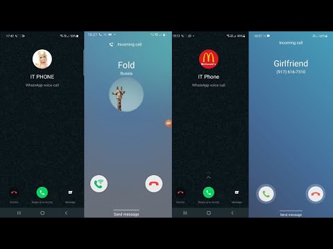 WhatsApp & Incoming Call & Fake Call/ Split Screen 4 Phones - YouTube