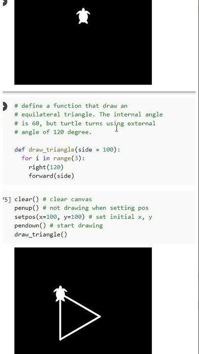 How Do You Draw Triangle And Polygons In Python Python Pythons Pythonprogramming Shorts