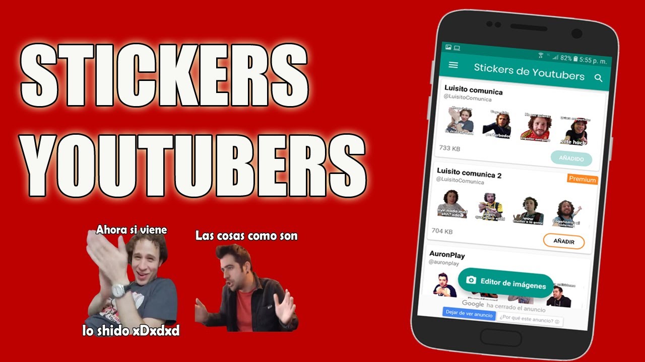 Pack de STICKERS de Youtubers para WhatsApp | Android | 2019 - YouTube